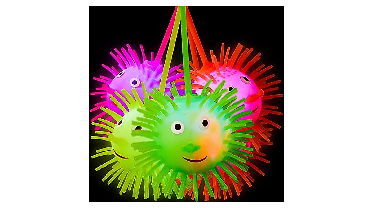 36 Pcs LED Puffer Balls: Glowing Squishy Sensory & Party Favors