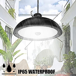 Solar Shed Light with Remote Control, 78 LED Solar Pendant Light, 4 Lighting Modes Waterproof Outdoor Indoor Hanging Lamp for Home, Garden, Patio, Barn (Motion Sensor, Dusk to Dawn