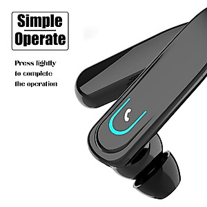 Mosonnytee Bluetooth earpiece Wireless Bluetooth Headset for Cell Phone Noise Canceling Headphone with Mic Bluetooth Phone Hands-Free Headset for Driver Trucker Business Office