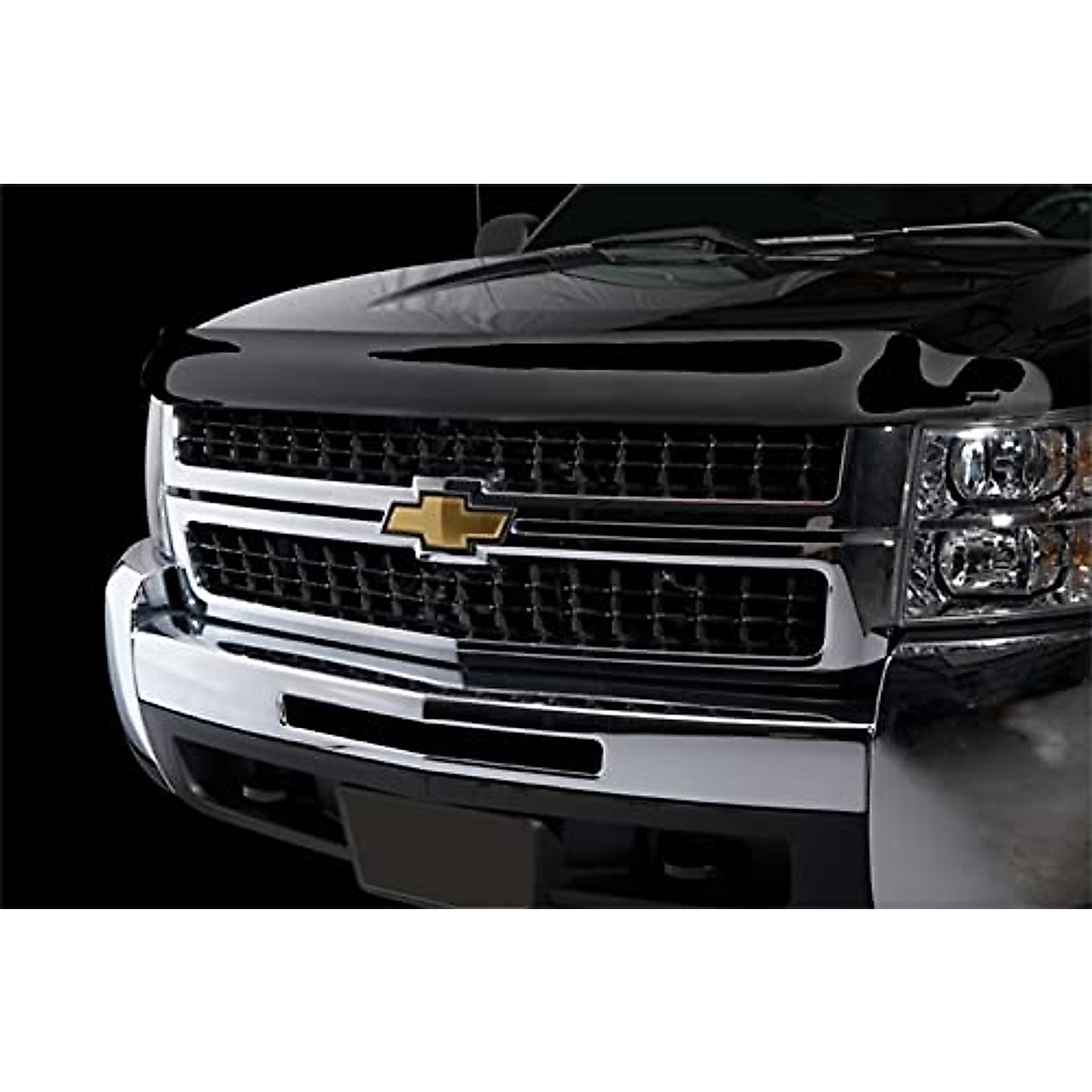 Stampede 2044-2 Vigilante Premium Smoke Bug Shield Hood Protector for Chevy Silverado HD