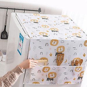 HERCHR Washer and Dryer Covers for The Top, Laundry Guards for Washer and Dryer Refrigerator Cover Fridge Cover Washer Dryer Cover