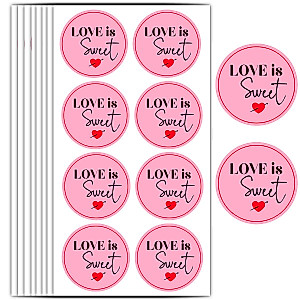 YOUOK Love is Sweet Stickers ,2 Inch Thank You Stickers Love Labels for Holiday,Wedding,Party,and Arts Decoration(200 Pcs)