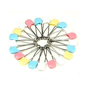 Generic Cloth Diaper Pins Stainless Steel Traditional Safety Pin 12pcs