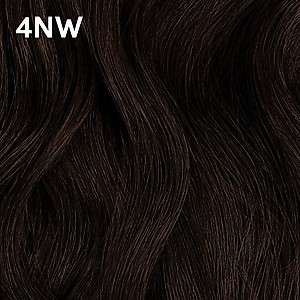 COLORCHARM Permanent Liquid Hair Color for Gray Coverage| 4NW Med Natural Warm Brown | 1.4 Fl Oz