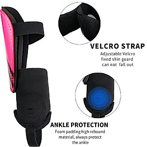 newox Soccer Shin Guards Youth - Protection Girls Shin Guards Soccer Youth - Soccer Sleevers Shin Pads - Soccer Shin Guards for Kids 3-16 Years Old Girls Boys Toddler