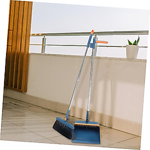 ORFOFE 1 Set Home Cleaning Supplies Cleaning Broom Kitchen Broom Trash Cleaning Shovels Standing Dust Pan Lobby Dusts Pan Household Broom Long Handle Dustpans Garden Broom Stainless Steel