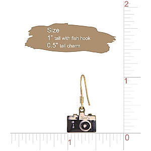 chelseachicNYC Whimsical Charm Dangle Earrings Film Camera
