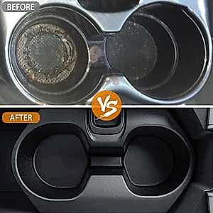 Cup Holder Insert for Honda Civic Cup Holder 2016 2017 2018 2019 2020 2021 Honda Civic Accessories Lx Ex Si Sport Hatchback Center Console Drink Cup Holder 83446-TBA-A01ZA Black