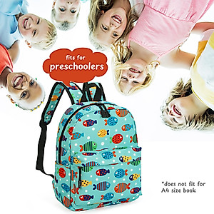 Zicac Children's Cute Canvas Backpack Mini Rucksack Bag (M, Green)