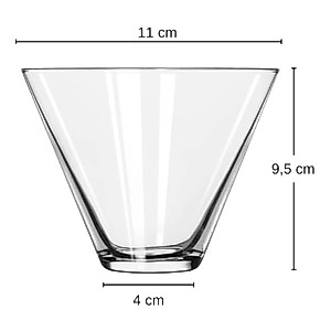 Libbey 13-1/2-Ounce Stemless Martini, Box of 12