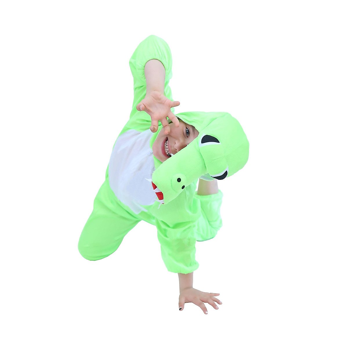 Matissa Kids Animal Costumes Boys Girls Unisex Fancy Dress Outfit Cosplay Children Onesies (M (for Kids 35.5" - 41.5" Tall), Crocodile)