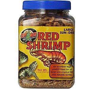 Zoo Med Sun Dried Large Red Shrimp, 2-1/2-Ounce