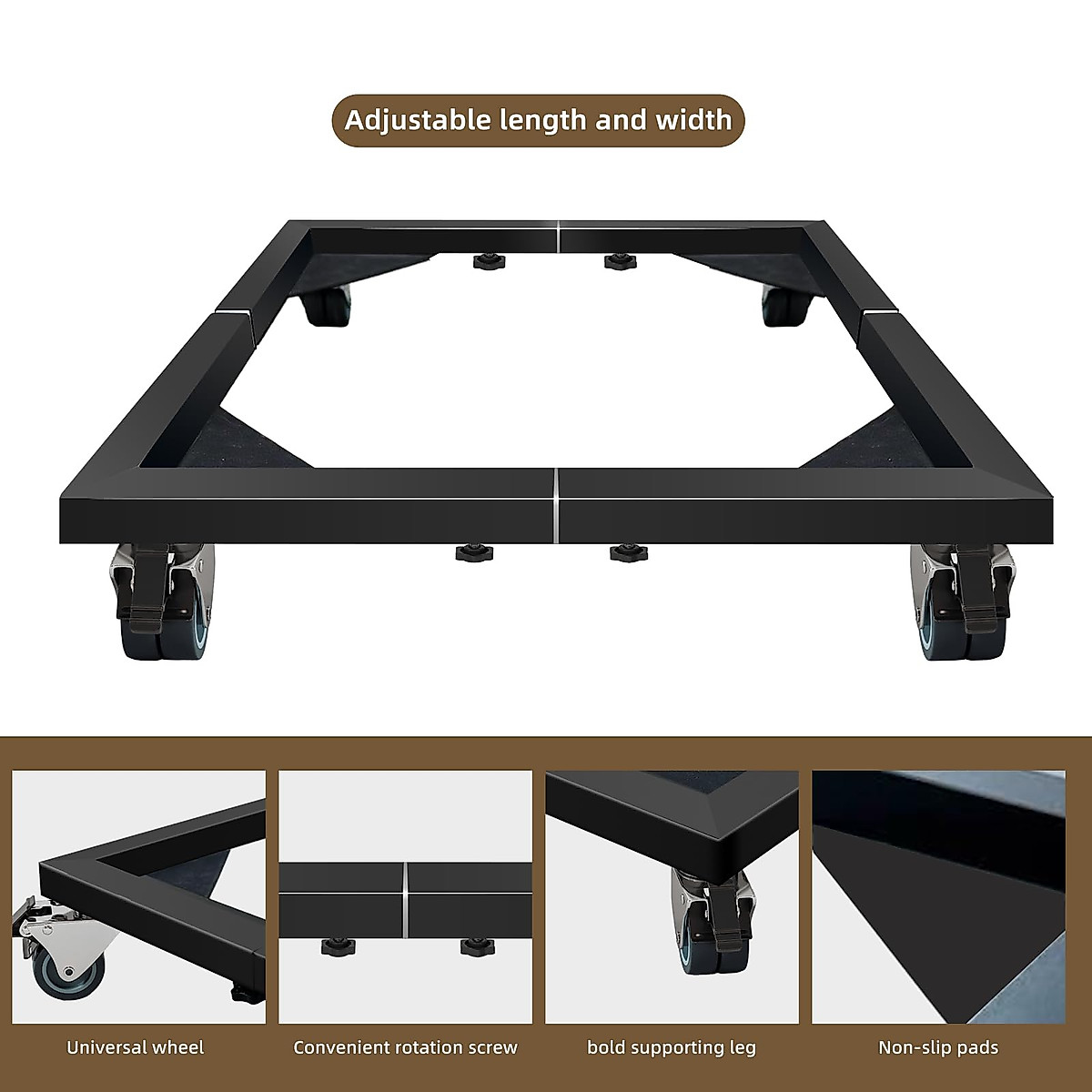 Zsytbyyds Heavy Duty All Steel Smoker Stand，Electric Smoker&Vertical Electric Smoker&Digital Electric Smoker Universal Mobile Stand Base