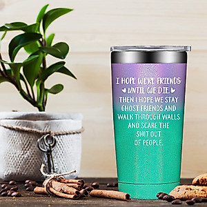 Fufendio Best Friend Birthday Gifts for Women - Friendship Gifts - Vacuum Insulated Tumbler Cup