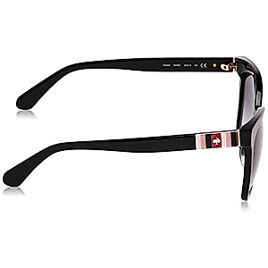 Kate Spade New York Women's Kiya Square Sunglasses, Black, 53 mm