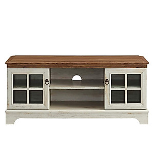 Modway Pacific Coastal Contemporary 47" TV Stand in Walnut White, 47 Inch