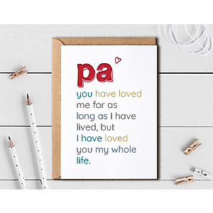 Pa You Have Loved - Special Pa's Day Card - Birthday Card For Pa - Sentimental Card For Pa - Meaningful Card For Pa…