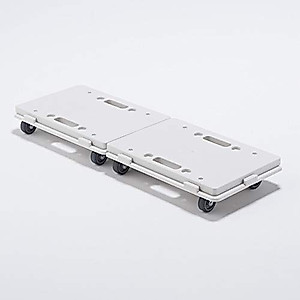 MUJI 82007848 Polypropylene Flat Dolly That Can be Connected to Vertical or Horizontal, Approx. Width 10.8 x Depth 16.1 x Height 3.0 inches (27.5 x 41 x 7.5 cm)
