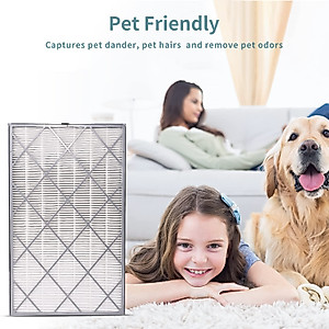 HE601 Replacement Filter For Shark Air Purifier 6 Fan (HE601 & HE602)，Compatible With Shark HE601 Air Purifier Filter Replacement, H13 True HEPA Filter, 2 Pack Part # HE6FKPET HE6FKPRO HE6FKBAS