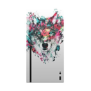 Head Case Designs Officially Licensed Riza Peker Wolf Art Mix Vinyl Sticker Gaming Skin Decal Cover Compatible With Xbox Series X Console and Controller Bundle