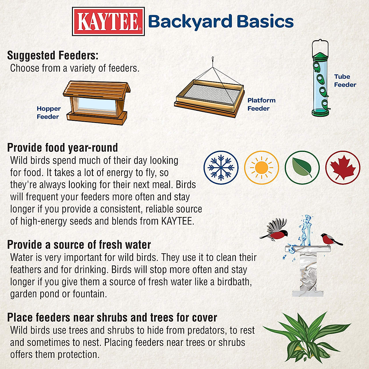 Kaytee Waste Free Blend Wild Bird Food, 10 Pound