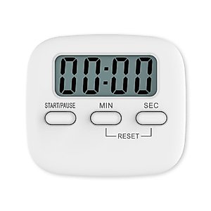 Galand Precise Multi-use Study Timer Plastic Stable Shockproof Digital Timer for Student Study Timer for Gifts White