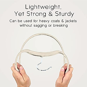 Sleek Pick Premium Children Hangers Velvet Ivory, 70 Pack,7.9 x 13.8” Non-Slip Felt Hangers, Heavy Duty Ultra Slim Kids PreTeen Hangers, Space-Saving Hangers 360 Hooks, Contoured Notched Shoulders