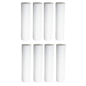 CFS COMPLETE FILTRATION SERVICES EST.2006 8-Pack Replacement GE GXWH04F Polypropylene Sediment Filter - Universal 10-inch 5-Micron Cartridge for GE HOUSEHOLD PRE-FILTRATION SYSTEM