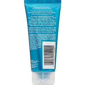Neutrogena Hydrating Eye Makeup Remover Lotion, Gentle Daily Makeup Remover with Skin-Soothing Aloe and Cucumber Extracts to Remove Even Waterproof Mascara, Fragrance-Free, 3 oz