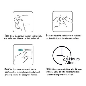 Self Adhesive Key Hooks and Hanger, Stainless Steel Heavy Duty Coat Hanging Shelf Robe Towel Hanger Rack for Bathroom, Kitchen, Wall Mounted (6 Hooks)