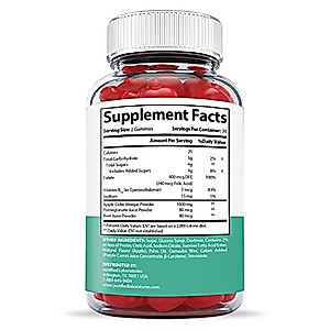 Justified Laboratories (3 Pack) Super Slim Keto ACV Gummies 1000MG with Pomegranate Juice Beet Root B12 180 Gummys