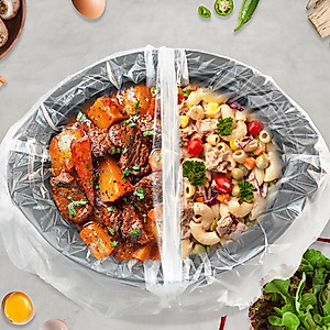 [2 For Free] 12 bags Ebelbo Nylon Pot liners, Slow Cooker Liners 13x21 Inch Large Size Disposable Roaster Cooking, Fit for 3-8QT Oval & Round Pot