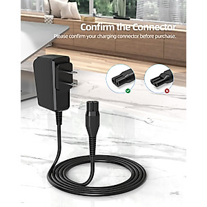 4.3V Power Cord Only Fit for Philips-Norelco-Oneblade QP2520-Series QP2520 / 90, QP2520 / 70, QP2520 / 72 All-in-One Grooming Trimmer Electric-Shaver Razor Power Adapter Supply