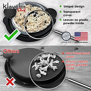 Chicken Shredder Tool Twist, Visible Meat Shredder with Brush and Detachable Plate, Ergonomic Handle, Anti-Slip, Dishwasher Safe, Heat Resistant, BPA Free, Suitable for Pork Beef Chicken (Black)