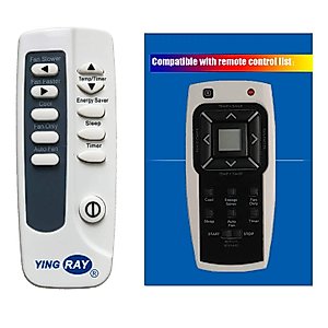 Replacement for Kenmore Air Conditioner Remote Control 5304495027 for Model 253.76085 253.76085314 253.76085410 253.76085411 253.76135 253.76135316 253.76135410 253.76135411 253.76180 253.76180312