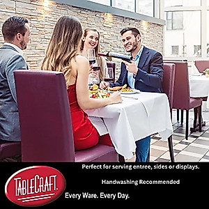 Tablecraft Rectangular Serving Cutting Board, 14 by 9 Inches, Brown