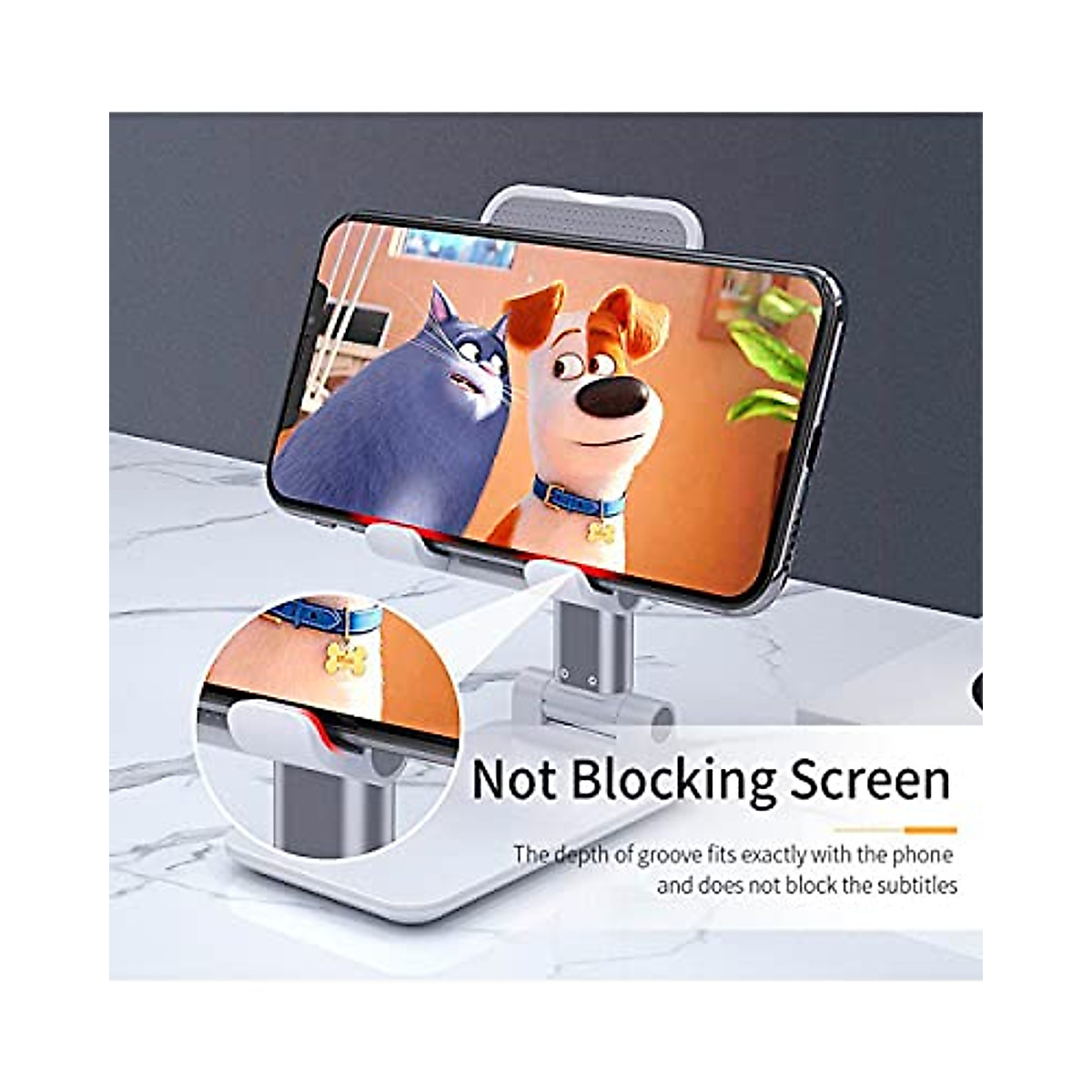 Vimi Adjustable Cellular Table Stand with Tilt Positions (Black)