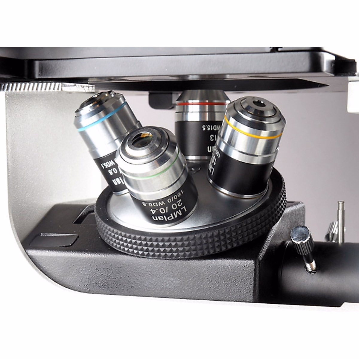 AmScope ME1200TB Inverted Trinocular Metallurgical Microscope, 50X-1000X Magnification, PL10x and PL20x Eyepieces, Polarizing Condenser, Brightfield and Polarizing LED Illumination with Rheostat, Large Double-Layer Mechanical Stage, 90-240V