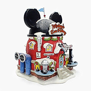 Department 56 North Pole Village Mickey's Ear Factory Miniature Lit Building 6.69 Inch