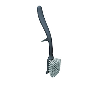 Joseph Joseph 85026 Edge Dish Brush with Integrated Sink Rest, Gray