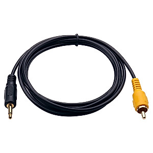 iGreely 3.5mm 1/8 inch Mono Male Plug to RCA Male Jack Audio Cable Cord Gold Plated 1.8m (6Ft) (3.5mm to RCA(1Pack))