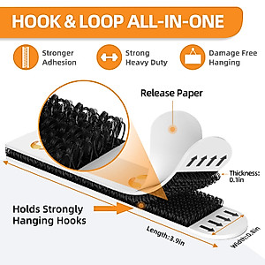 SummerBrite Picture Hanging Strips,Heavy Duty Picture Hanger Kit, Removable Damage Free,Picture Hanging Hooks,Black X Large (40Pack)