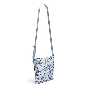 Vera Bradley Women's Recycled Lighten Up Reactive Hipster Crossbody Purse, Fresh-Cut Bouquet, One Size