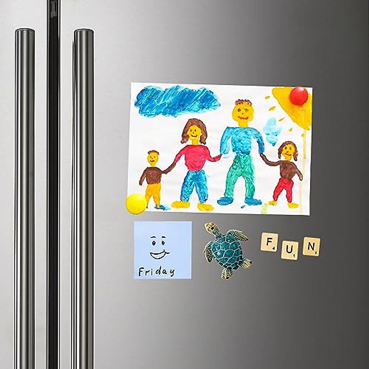 Blue Sea Turtle Fridge Magnet - Cute Coastal Beach House + Ocean Decor Magnet for Refrigerator or Metal Bulletin Board - 3 x 2 Inches, Turquoise