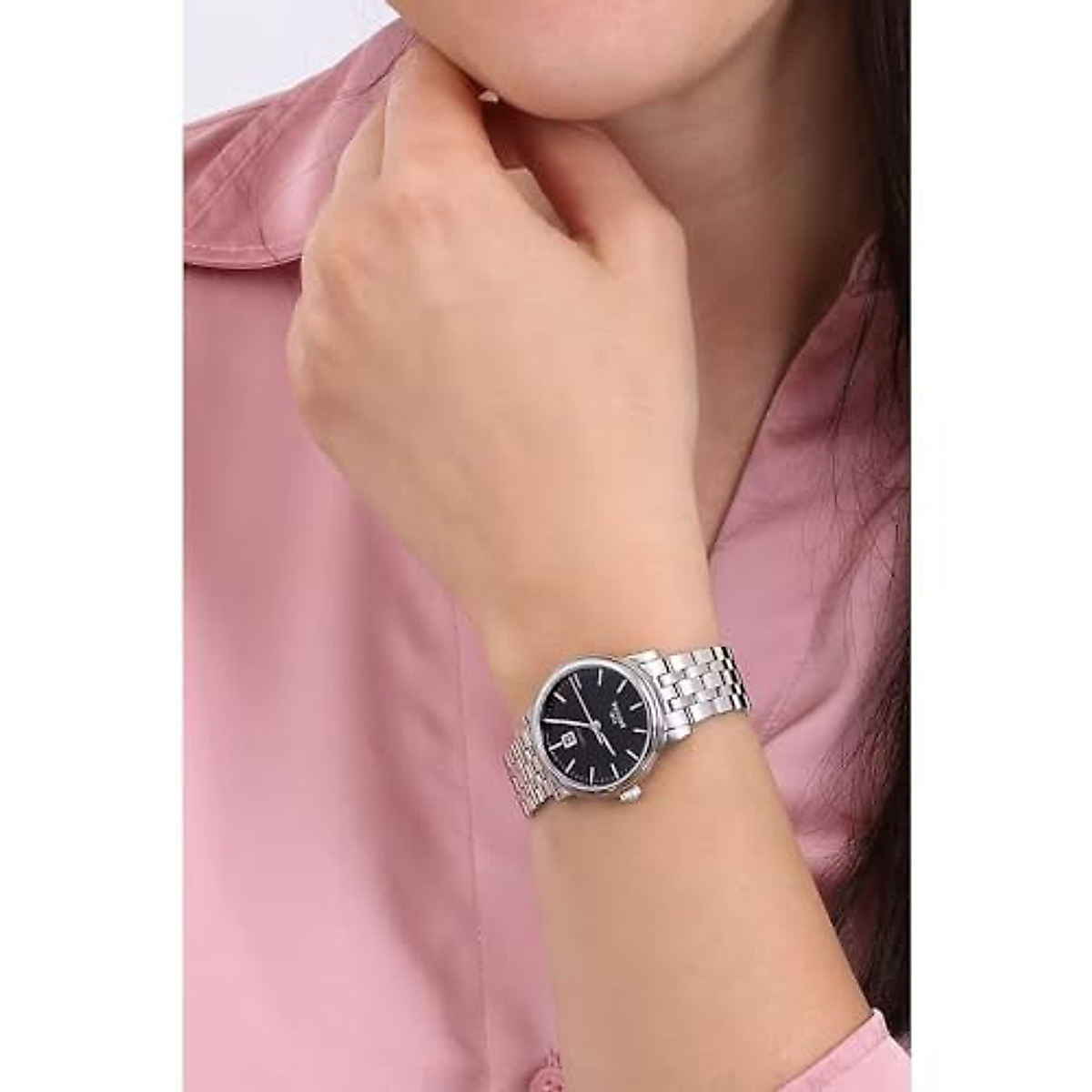Tissot Carson Automatic Black Dial Ladies Watch T122.207.11.051.00