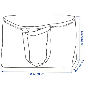 IKEA FRAKTA Carrier Bag, Blue, Large Size Shopping Bag 2 Pcs Set