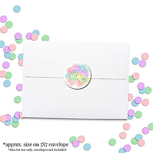 Small Gift for A Fantastic Customer Pastel Thank You Customer Appreciation Sticker Labels for Small Businesses, 60 1.5" Circle Stickers by AmandaCreation, for Envelopes, Postcards, Direct Mail, More!