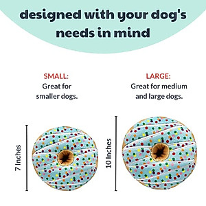 Huxley & Kent H&K for Dogs Power Plush | Drizzle Donut Blue (Large) | Funny Dog Toy | Dog Toy with Squeaker | Dog Gift | Fun, Durable, and Safe | Squeaky Dog Toy