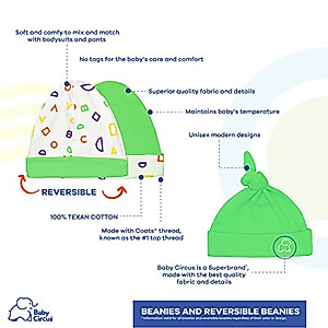 BABYCIRCUS Unisex-Baby Sleep 'N Play Footed Pajamas and Beanies (Pack of 5)