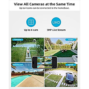 AOSU Security Cameras Wireless Outdoor, 5MP Ultra HD Wireless Security Camera System, 2 Camera kit with 166° Wide Angle, 240-Day Battery Life,Spotlight Camera, 32G Local Storage, No Monthly Fee